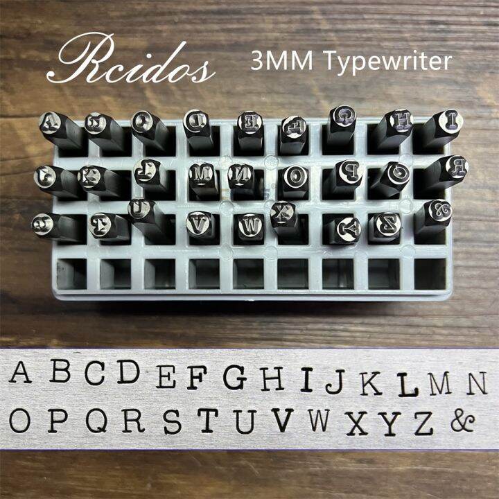 ♦ RCIDOS 3MM Typewriter Letter Metal Stamp SetDIY Jewelry Steel punch ...