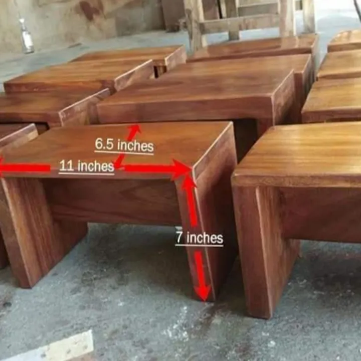 Wooden Stool (Bangkito or Maliit na upuan) | Lazada PH