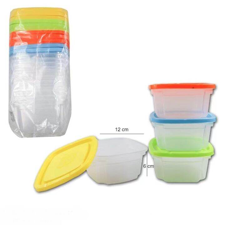 6PCS ASSORTED COLOR FOOD CONTAINER/TUPPERWARE/LAGAYAN NG BAON | Lazada PH