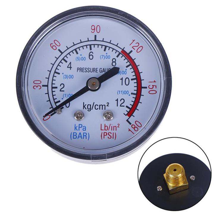 LEI Bar air pressure gauge 13mm 1/4 bsp thread double scale for air ...