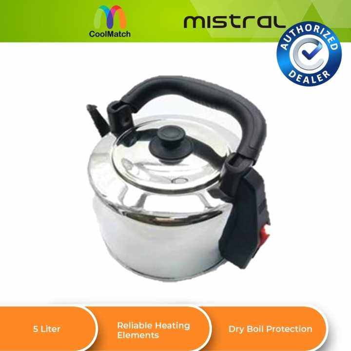 MISTRAL 5LITER STAINLESS STEELBODY ELECTRIC KETTLE | Lazada