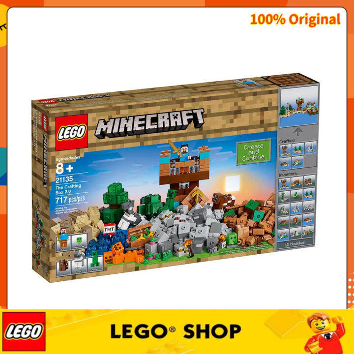 LEGO Minecraft the Crafting Box 2.0 21135 (717 piraso) Regalo ng mga ...