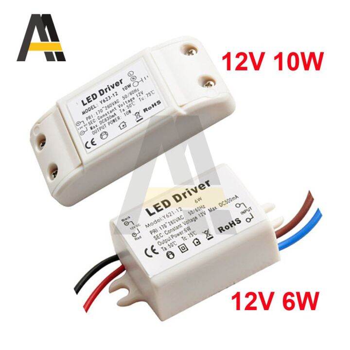 LED Driver 6W 10W Constant Current 500mA 830mA Watt Lighting ...