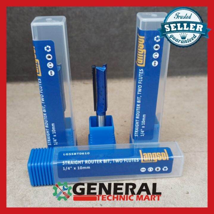 Langsol Mata Flush Trim Bearing 10mm / Profil Router Bit Kayu HPL Edge ...