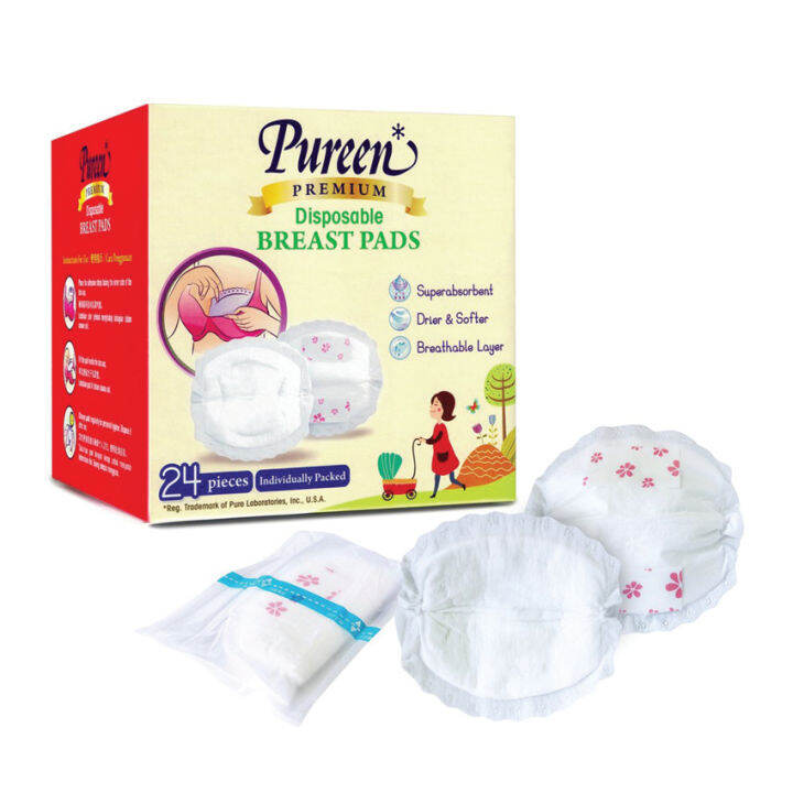 Pureen Disposable Breast Pads 24S | Lazada