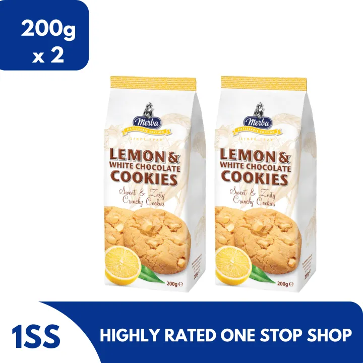 Merba Lemon & White Chocolate Cookies, 200g set of 2 | Lazada PH