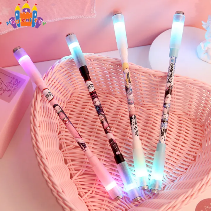 MG【ready Stock】Cartoon Animation Light Spinning Pen Rolling Finger ...