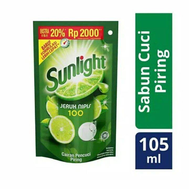 Sunlight Sabun Cuci Piring Jeruk Nipis 105ml - Sunlight 2000 | Lazada Indonesia