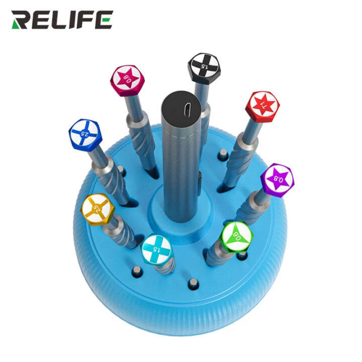 RELIFE RL-078 Multifunctional Screwdriver Tweezers Storage Box Rotary ...