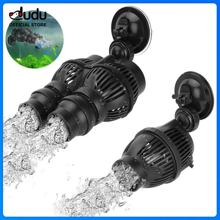 DUDU Pet Aquarium Wave Pump Double Head Quiet Flow Pump Surf Pump Fish ...