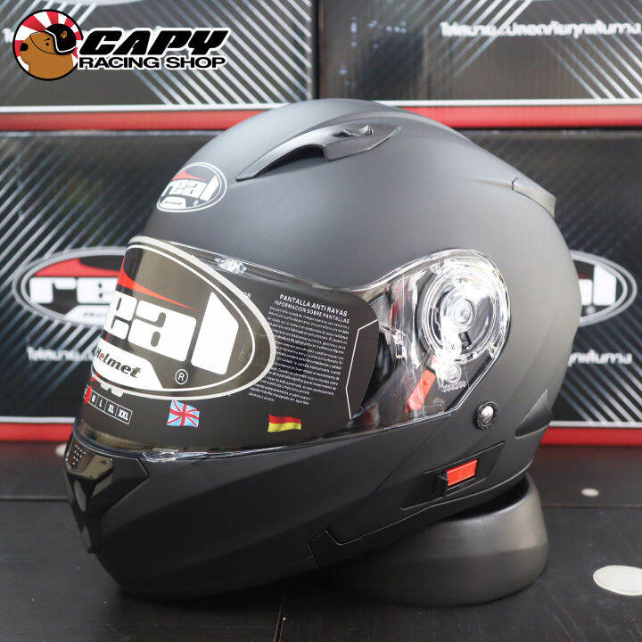 【ส่วนลด】⭐⭐⭐⭐⭐REAL helmet หมวกกันน็อค Real Storm สี ดำด้าน NEW Model ...