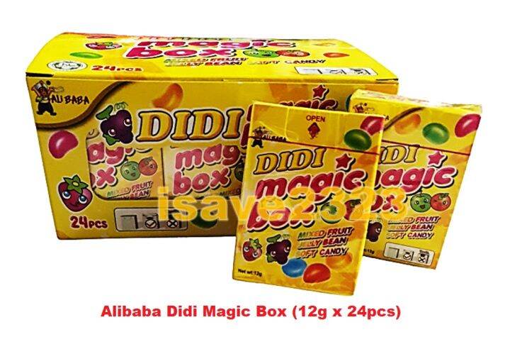 [HALAL] Alibaba Didi Magic Box Mixed Fruit Jelly Bean Soft Candy (12g x ...