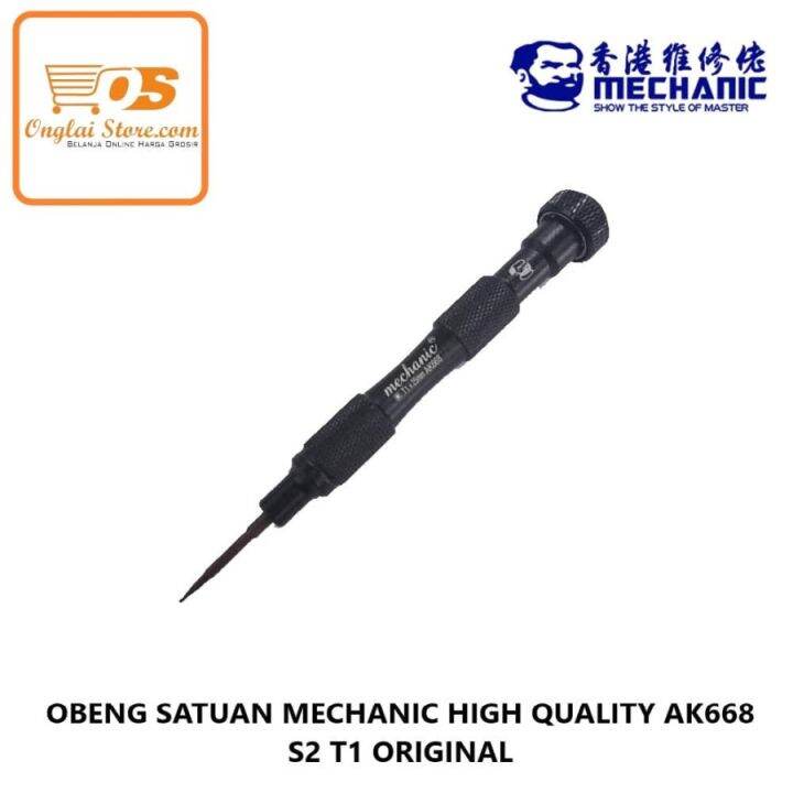 OBENG SATUAN MECHANIC HIGH QUALITY SCREWDRIVER AK668 S2 T1 ORIGINAL ...