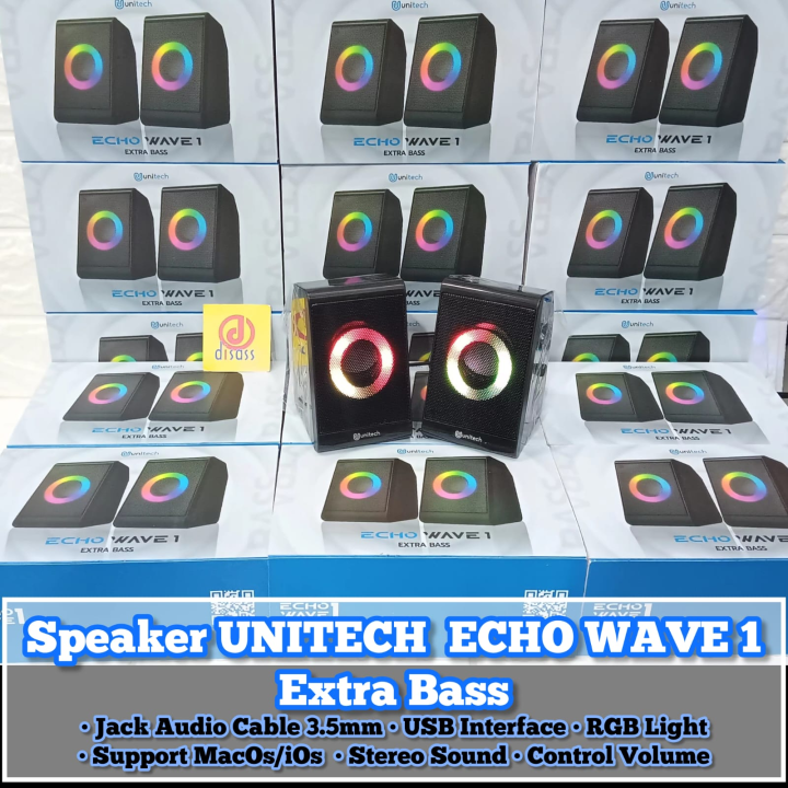 SPEAKER UNITECH ECHO WAVE 1 EXTRA BASS | Lazada Indonesia