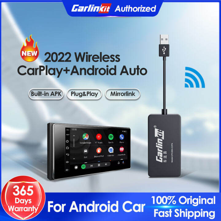 CarlinKit Wireless CarPlay Dongle Android Auto Wireless USB Adapter ...