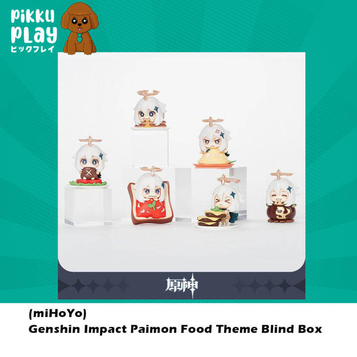 Mihoyo Genshin Impact Paimon Food Theme Blind Box Anime Mini Figure ...
