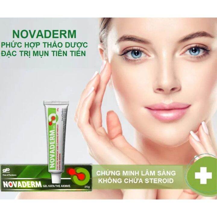 Gel mụn trứng cá NOVADERM nhập khẩu Isarel, mụn thâm, mụn ẩn, mụn bọc ...