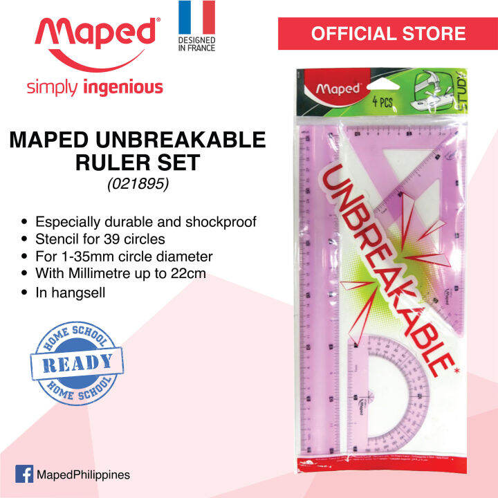 MAPED Unbreakable Ruler | 4-Piece Set | 981704 242767 | Lazada PH