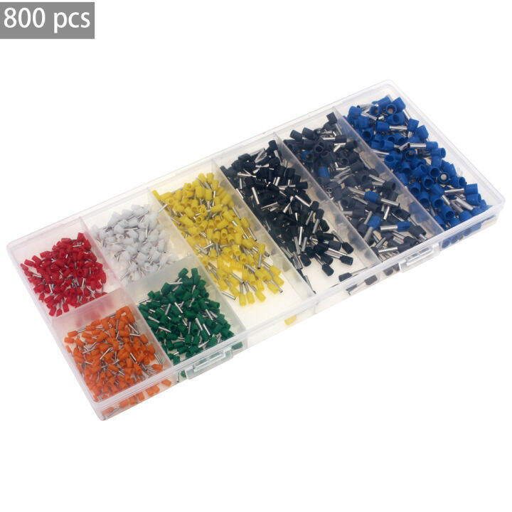 800Pcs Assorted Full Insulated Fork U Type Set Terminals Connectors ...