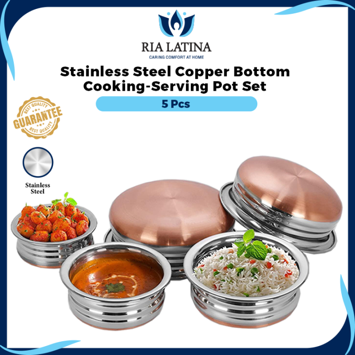 Stainless Steel Copper Bottom (Urli Chatti/ உர்லி சட்டி) High Quality ...