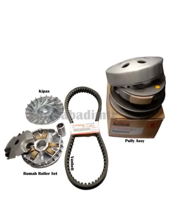 Paket Pully Assy + CVT Mio M3, Z , Xride 125 ( Pully Set + Vanbelt ...