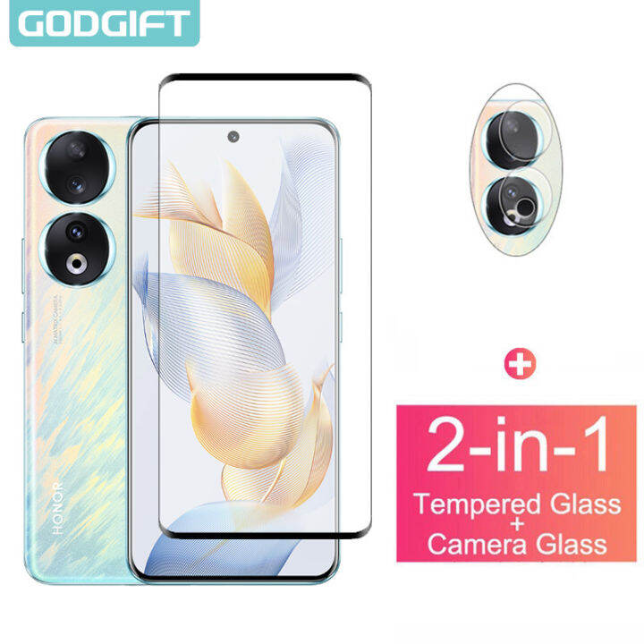 2 in 1 Tempered Glass for Honor 90 5G 100 70 Pro + 50 10 Lite X9a X8a ...