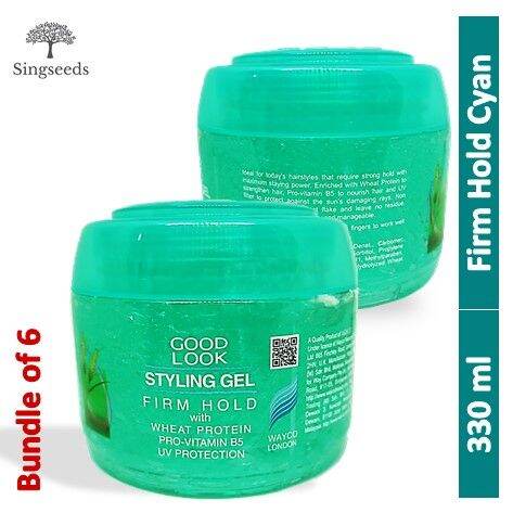 [6 Tubs] Good look Wayco London Firm Hold Wheat Protein Hair Styling ...
