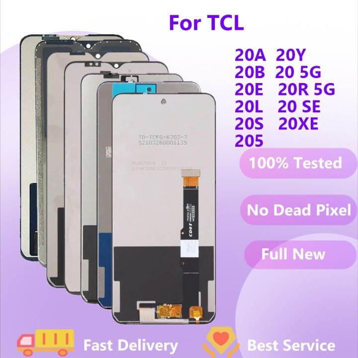 Super OEM For TCL 20A 20B 20E 20L 20S 20Y 20XE 20SE 205 20R 5G LCD Display Touch Screen ...