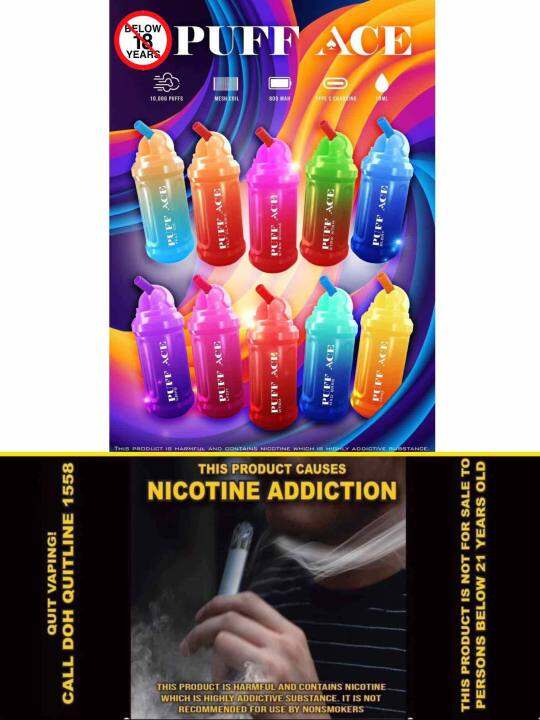 Legit PUFF ACE 5% Disposable Pods Up To 10K Puffs Plus 800mAh TYPE-C ...