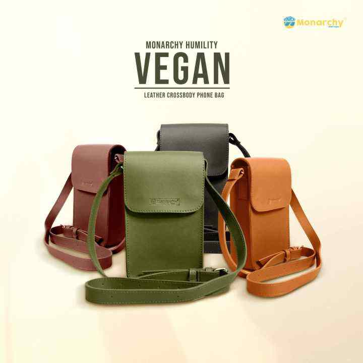 Monarchy Humility Vegan Leather Crossbody Phone and Wallet Bag ...