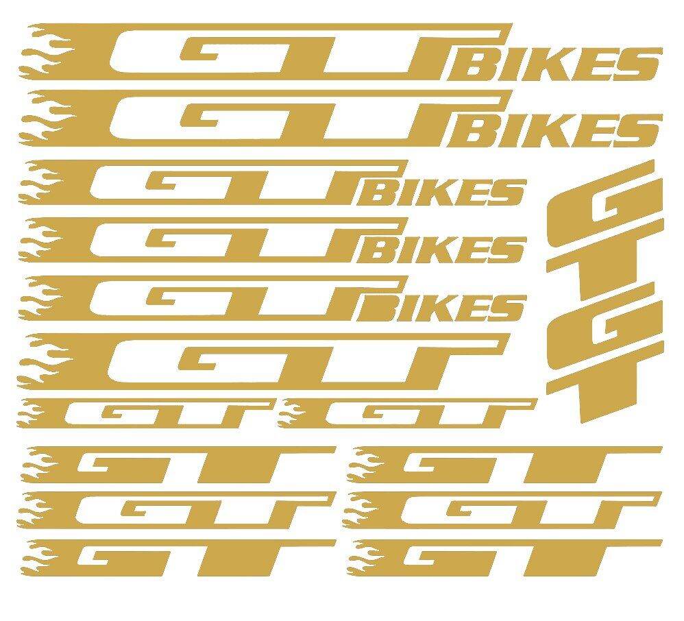 For GT BIKES Bicycle Frame Vinyl Graphic sticker styling body Decals ...