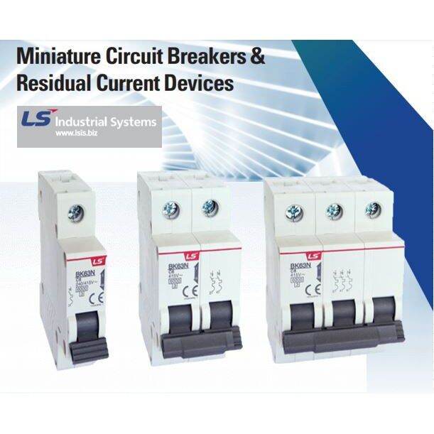 LS MCB 6KA 6A 10A 16A 20A 32A 40A 63A BK63N MINITURE CIRCUIT BREAKER ...