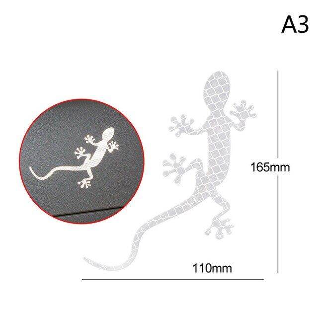Reflective Gecko Sticker 3d Three-Dimensional Sticker Creative Car Tail ...