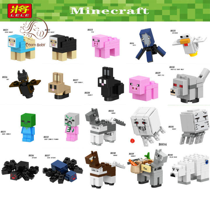 Ready Stock 】 Minecraft Lego Minifigures Building Blocks Toys for Kids ...
