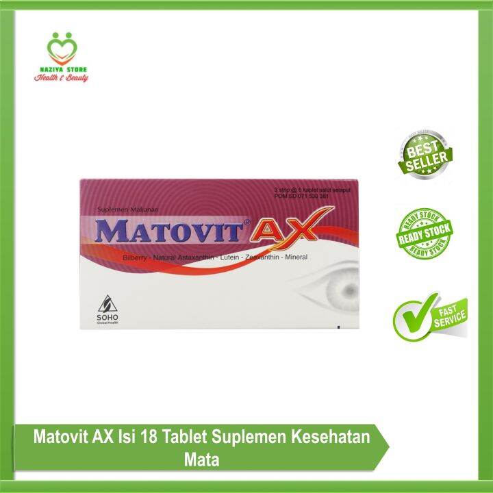 Matovit AX mata/ vitamin mata/ isi 18 kapsul | Lazada Indonesia