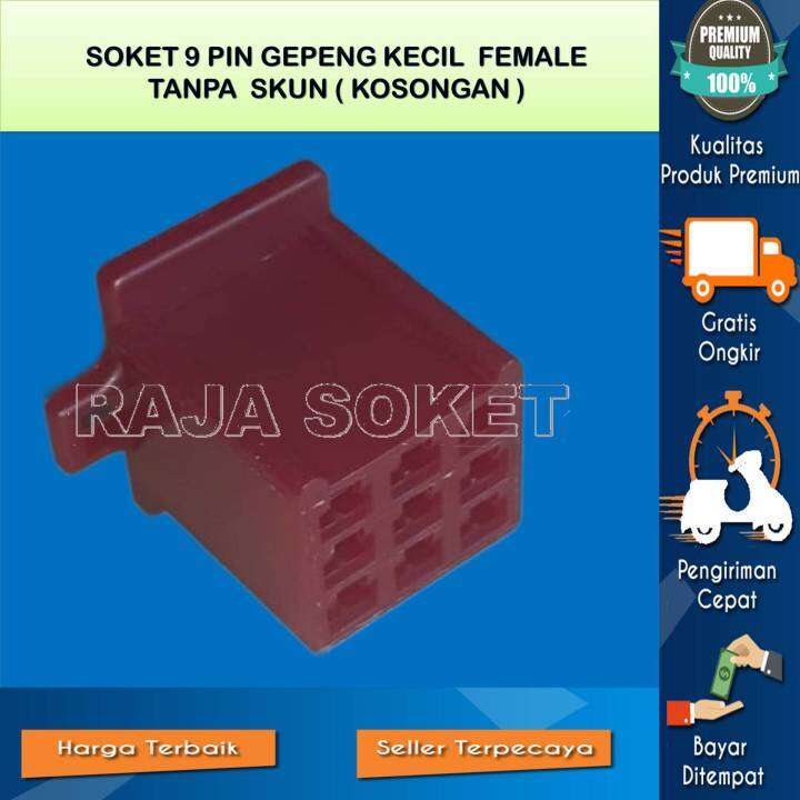 ( isi 5 pcs ) SOKET 9 PIN FEMALE SOKET KABEL 9 PIN FEMALE SOKET 9 PIN ...