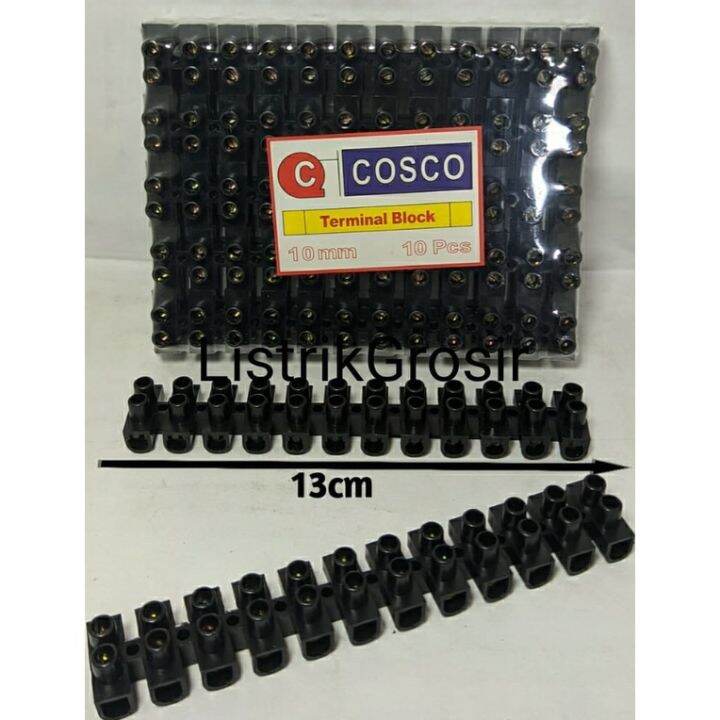 Terminal Blok Krustin 10mm 10A Ampere Hitam Terminal Block Sambungan ...