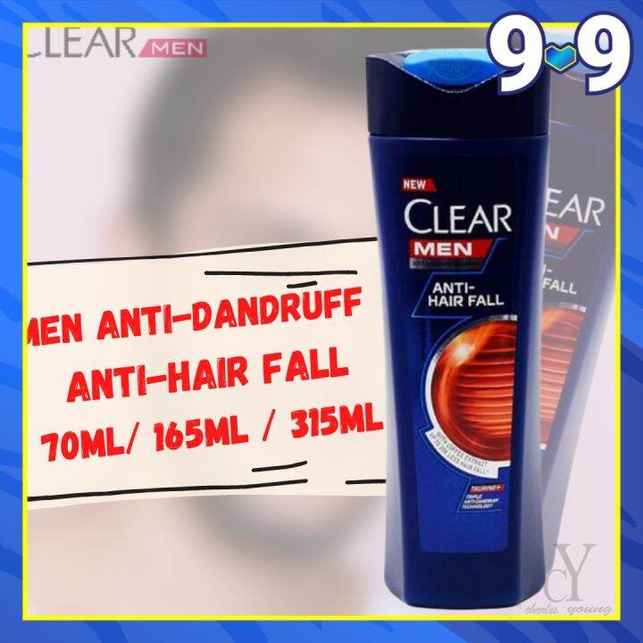 CY CLEAR Men Anti-Hair Fall Anti-dandruff Shampoo 70ml / 165ml / 315ml | Lazada