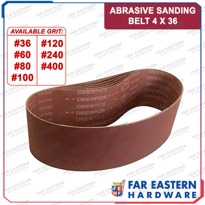 Abrasive Sanding Belt 4 x 36 DEER SOLD PER PIECE for Lotus Disc and ...