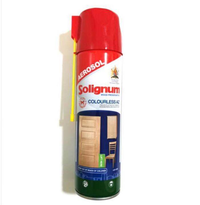 Solignum Wood Preservative Aerosol Termite Killer Anti Anay -500ml ...