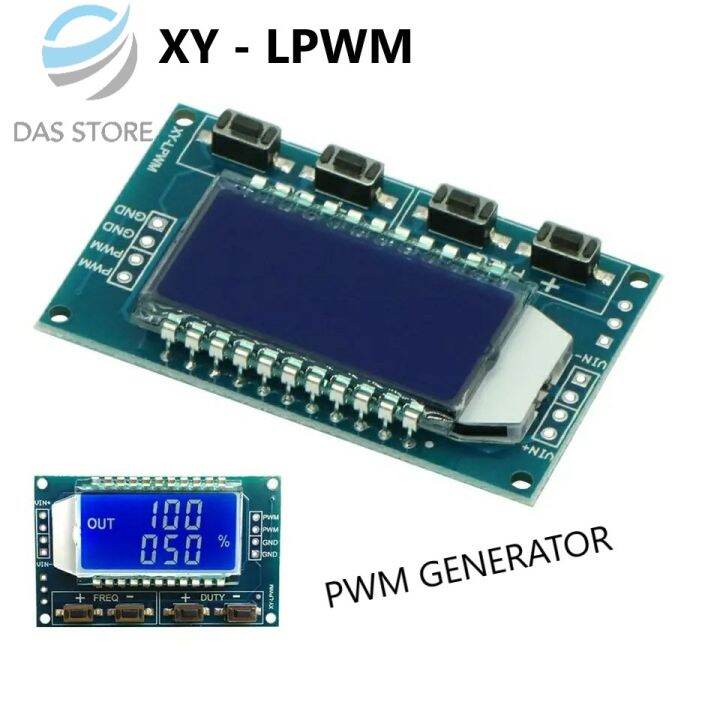 Modul Generator Sinyal Pulse Frequency Duty Adjustable Dengan Display Lcd Pwm XY-LPWM | Lazada ...
