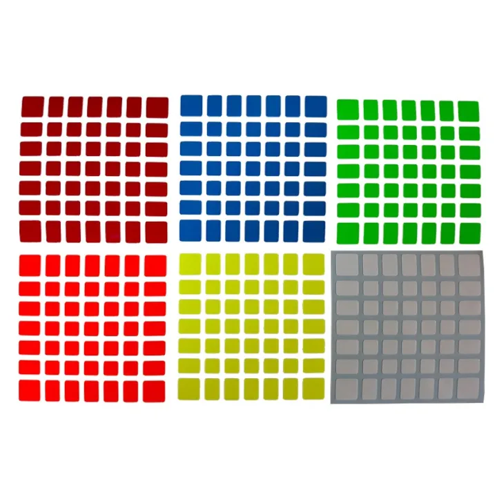 ^FqYJ Stickers Replacement Sticker Set for 7x7 Rubik's Cube | Lazada PH