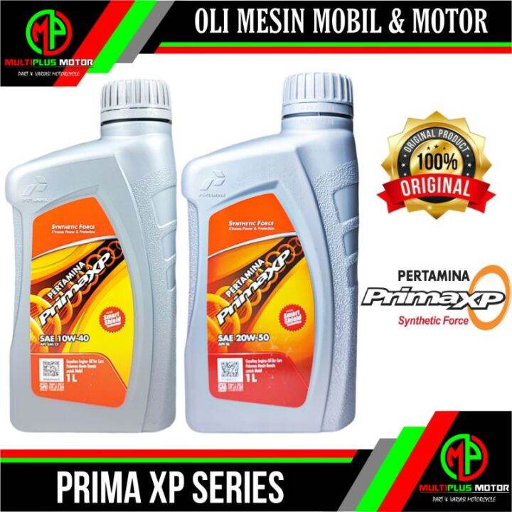 Oli mesin mobil & motor 4T PERTAMINA PRIMA XP (1L) ORIGINAL 100% All ...