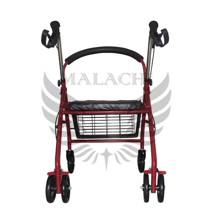 Malachi B-806 Adjustable Adult Medical Walker Rollator with Seat and ...