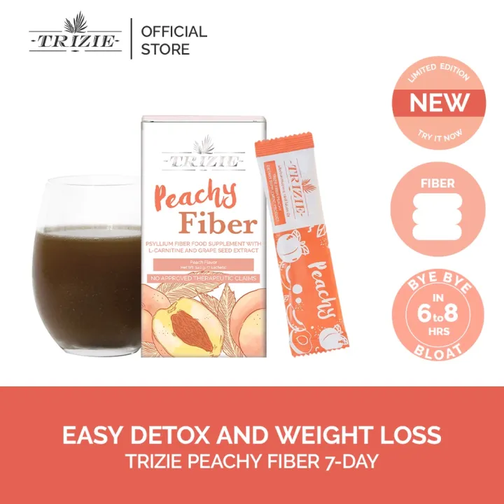 【Quick delivery from Manila】TRIZIE Peachy Fiber 7 Day [Clean Peach ...