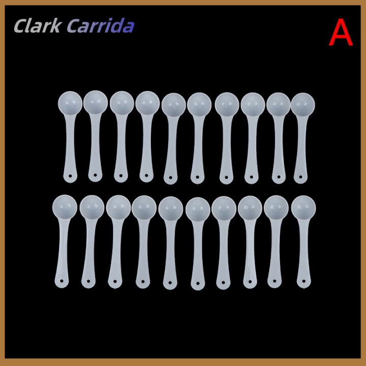 [Clark Carrida] 20PCS 1g Plastic 1 Gram Scoops Spoons For Food Milk ...
