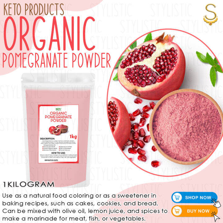 Organic Pomegranate Powder 1Kg Weight Loss, Keto Diet, Body Detox ...