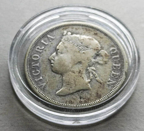 1888 , Straits Settlements Queen Victoria 50 Cents Silver coin , VF | Lazada