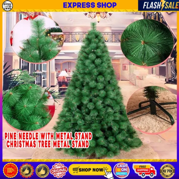 Original Christmas Tree Two-color Pine Needle With Metal Stand ...
