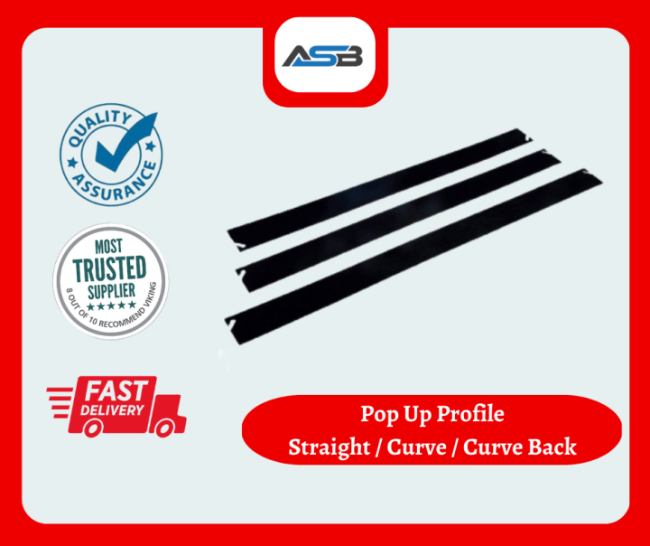 Pop Up Profile Straight / Curve / curve Back (For Double Side Pop Up ...